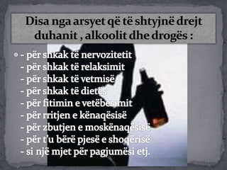Duhani,alkooli dhe droga !!! | PPT