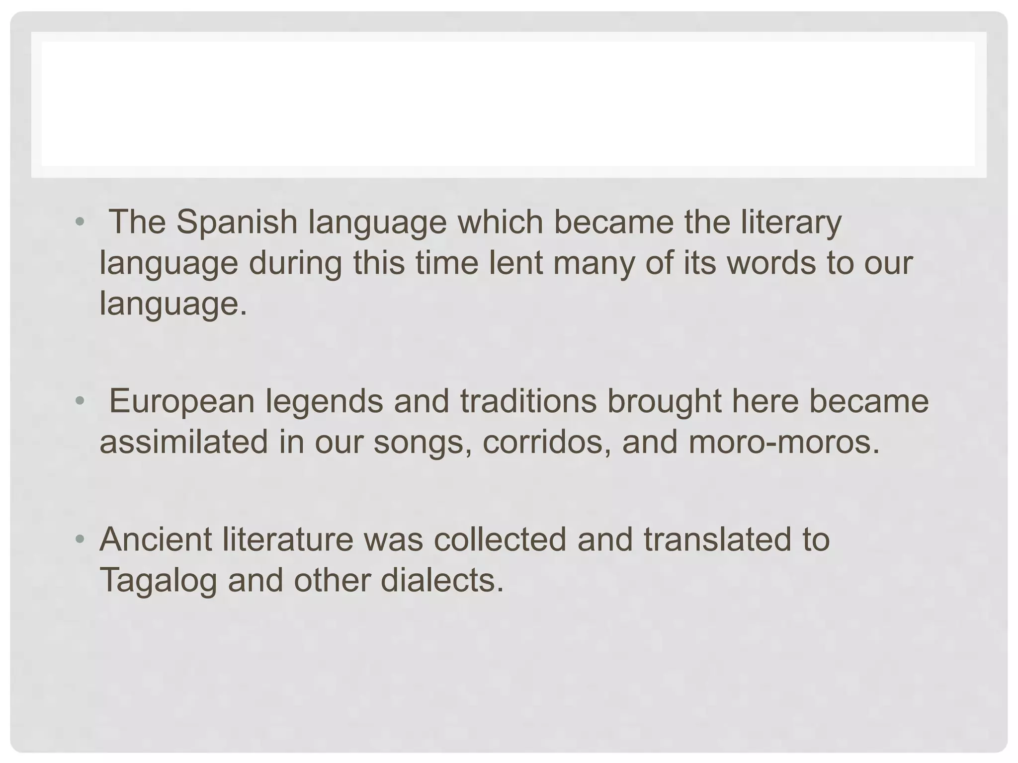 Spanish Colonial and Pre-Colonial Text | PPTX