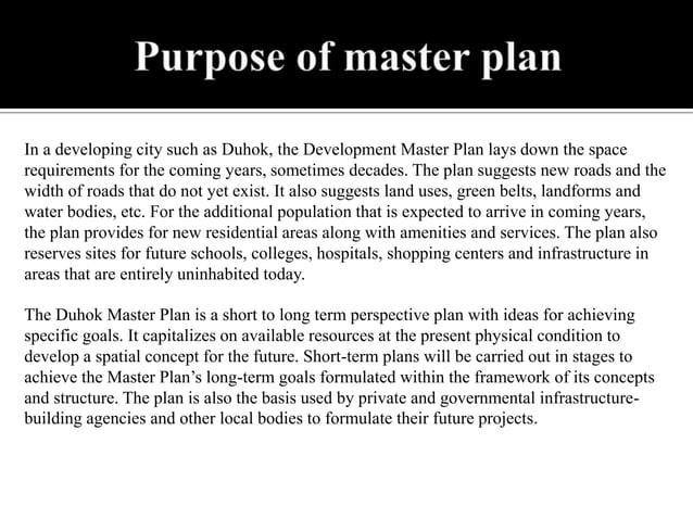 Urban management of Duhok master plan | PPTX