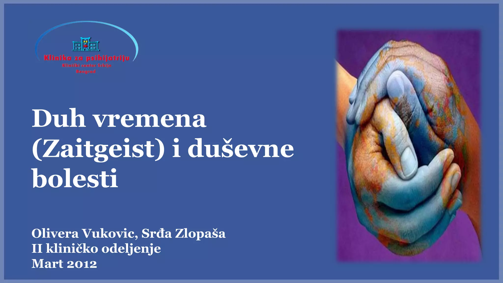 Duh vremena (zeitgeist) i mentalni poremecaji | PPT