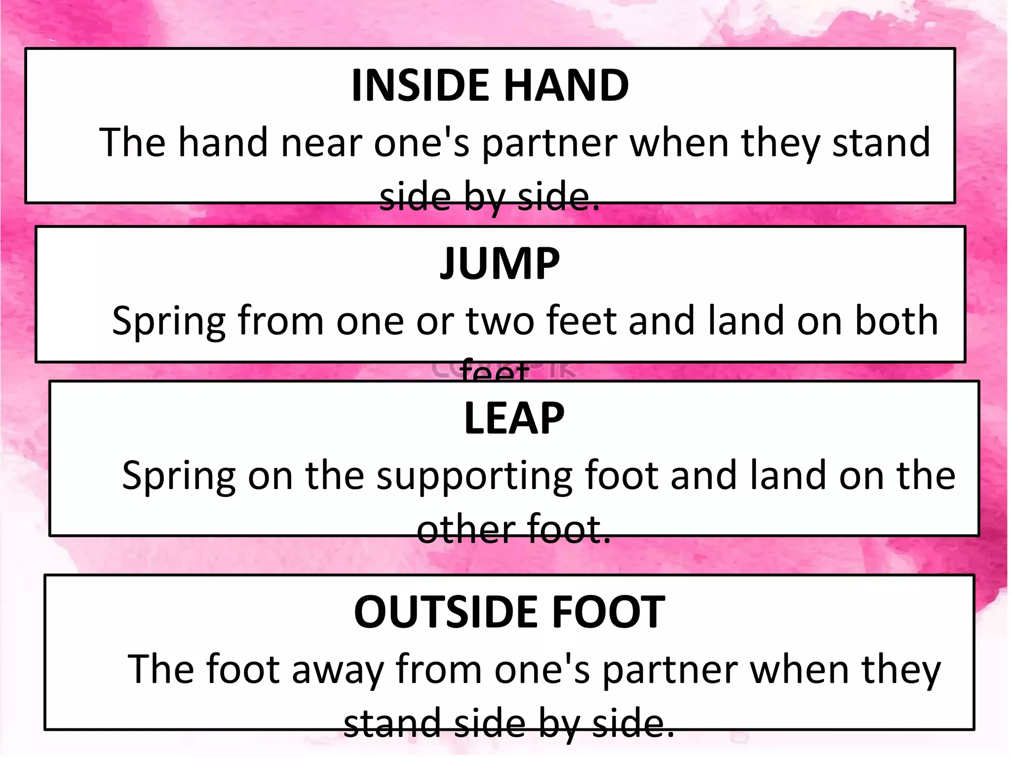Different Terminologies in Folk Dancing | PPTX