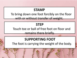 Different Terminologies in Folk Dancing | PPTX