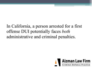First DUI Offense In California | PDF | Auto Safety | Automotive