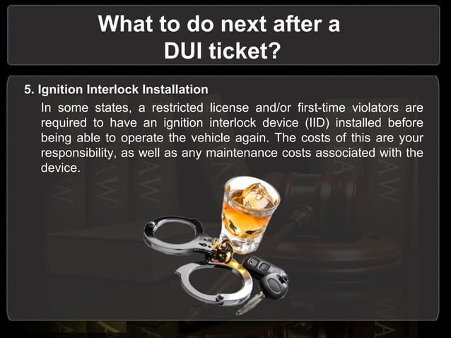 Dui ticket | PPT