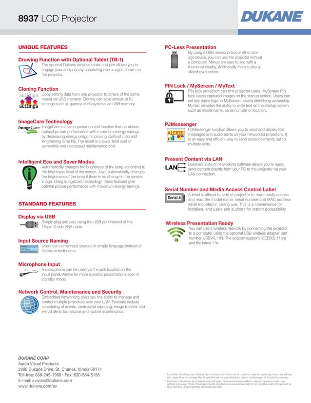 Dukane 8937 | PDF