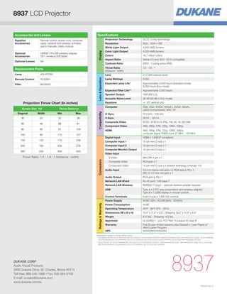 Dukane 8937 | PDF