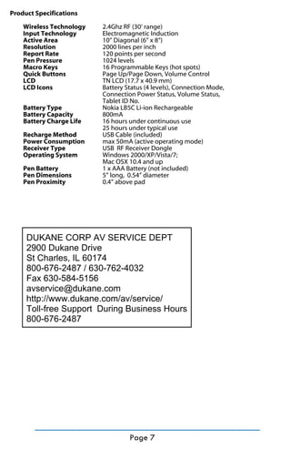Dukane Airslate AS3A usermanual | PDF