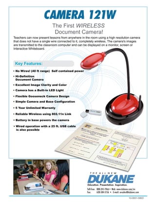 Dukane camera 121 w | PDF