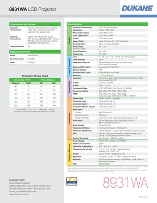 Dukane image pro 8931wa | PDF
