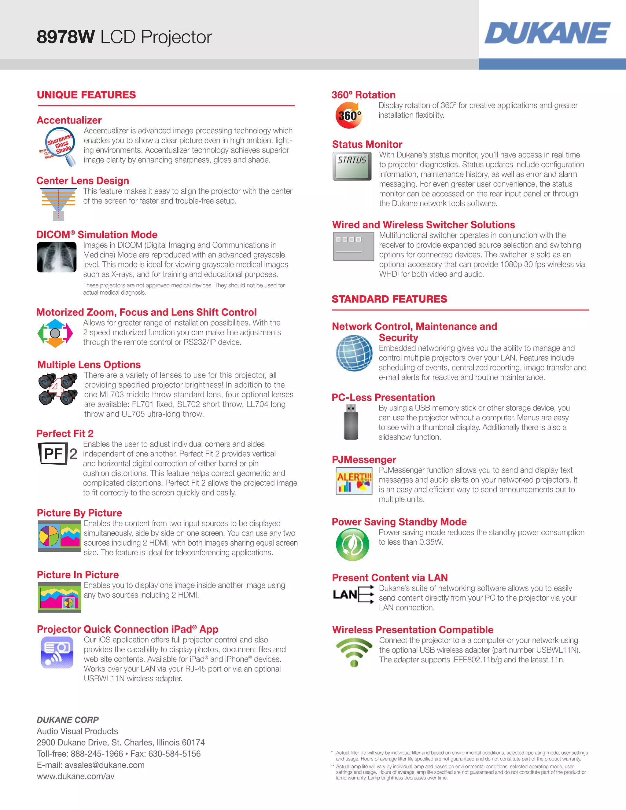 Dukane imagepro 8978 w | PDF