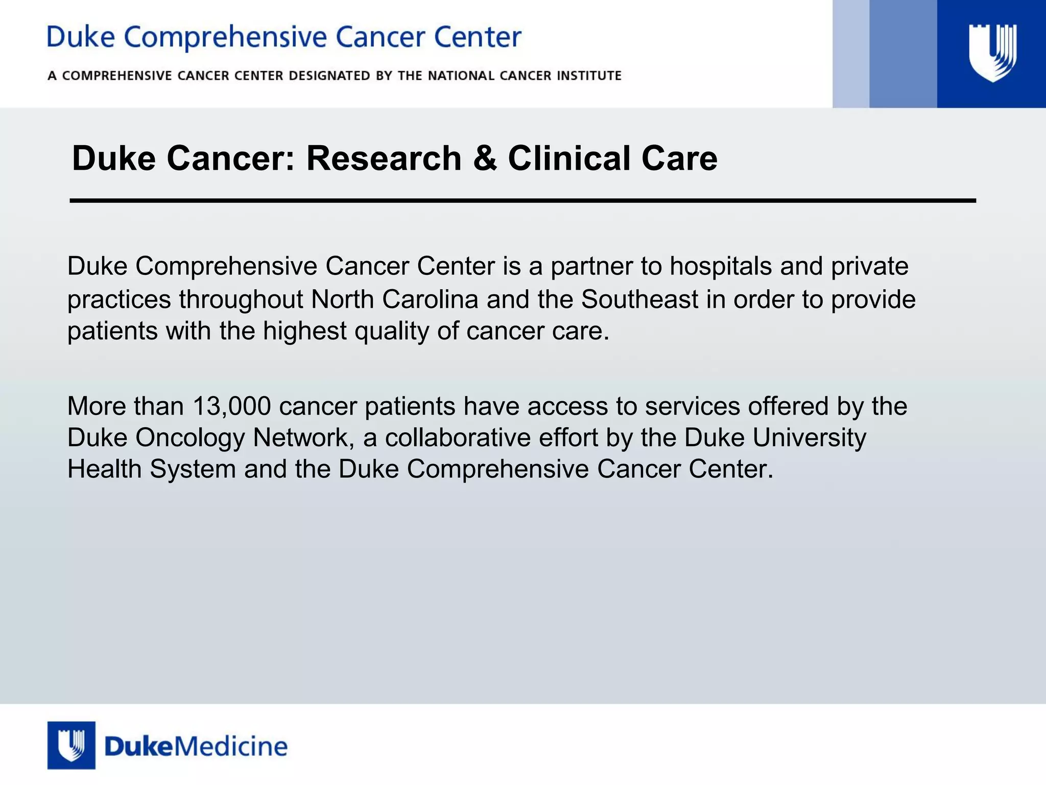 Duke Cancer Center | PDF