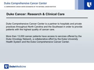 Duke Cancer Center | PDF