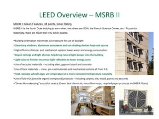 Duke Medicine And Sustainability Overview | PPT