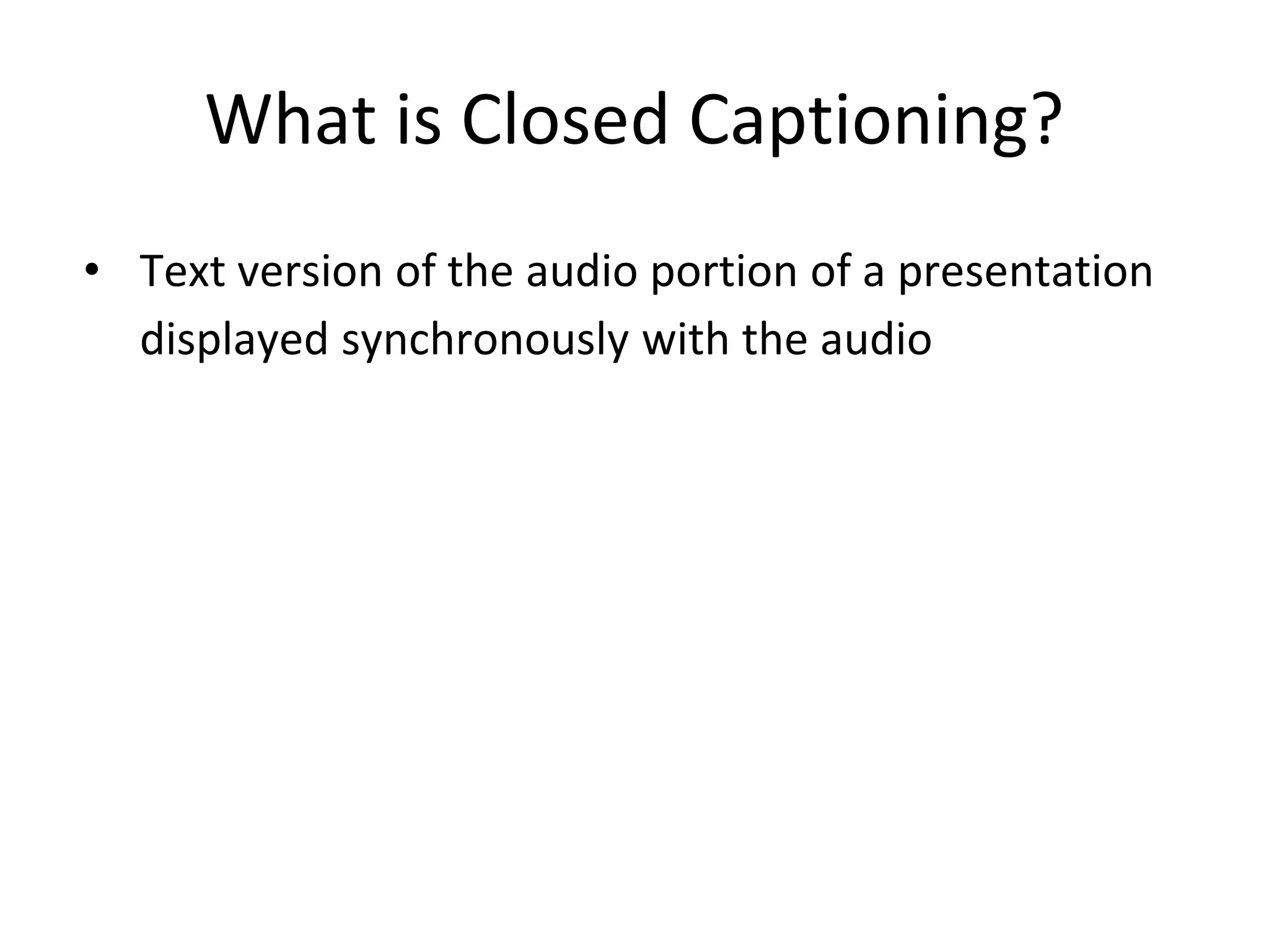[NEW RESEARCH] How Captions + Interactive Transcripts Help Students in Online Courses | PPT