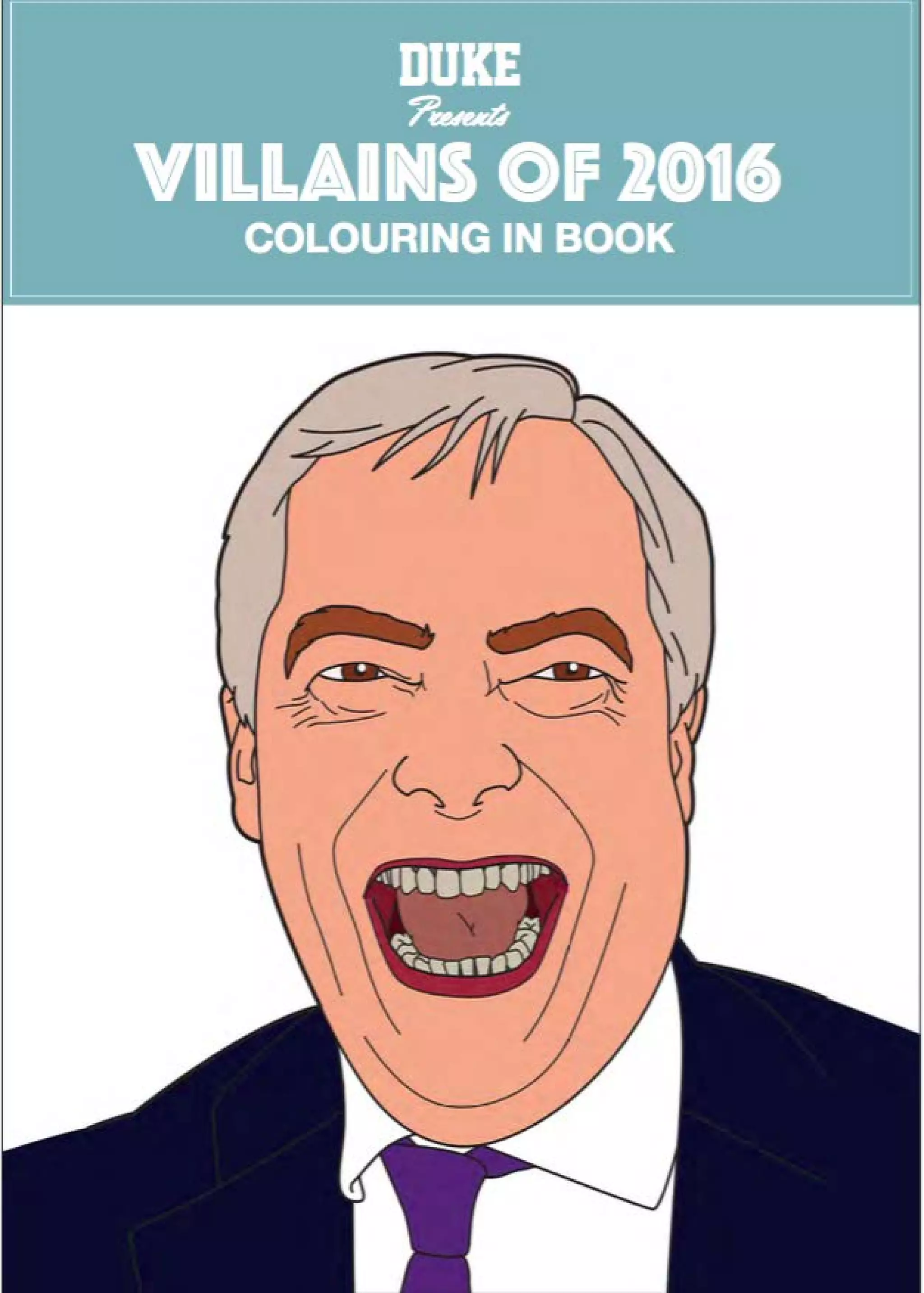 Duke's villains of 2016 colouring book | PDF