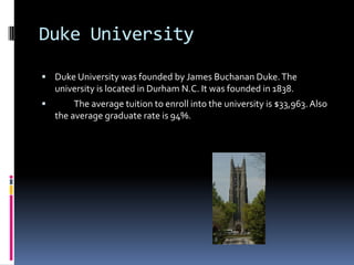 Duke university | PPTX