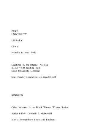 DUKE UNIVERSITY LIBRARY Gl^t o Isabelle & Lo | PDF