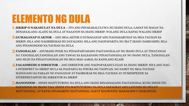 Kahulugan ng Dula sa Filipino 9 Unang Markhan.pptx