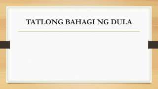 Kahulugan, Layunin at Elemento ng isang Dula | PPTX