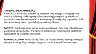 Elemento ng Dula. (Muling Pagsinta, Dahil sa anak) | PPTX