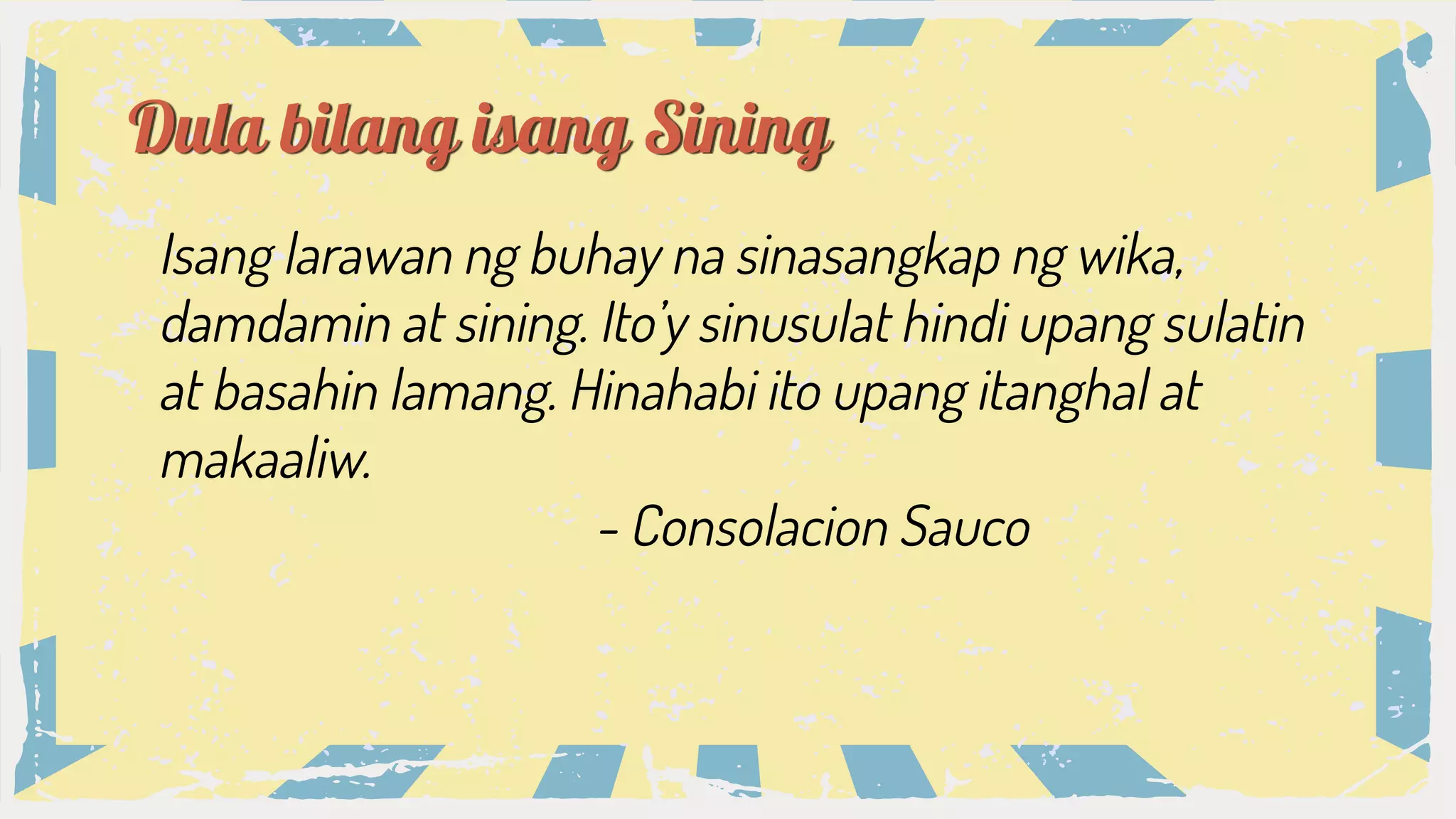 Dulaang filipino week 2 | PDF