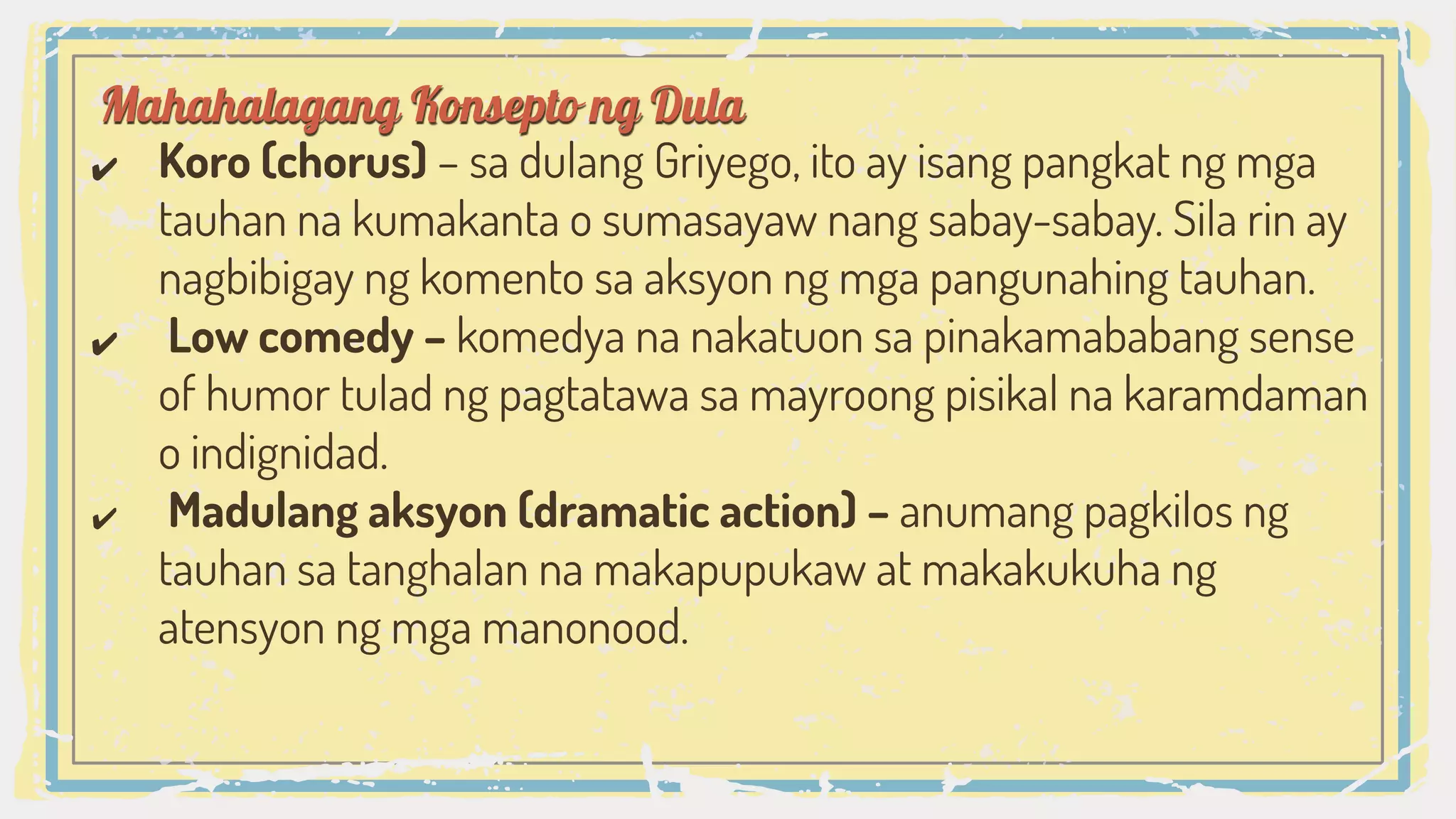 Dulaang filipino week 2 | PDF