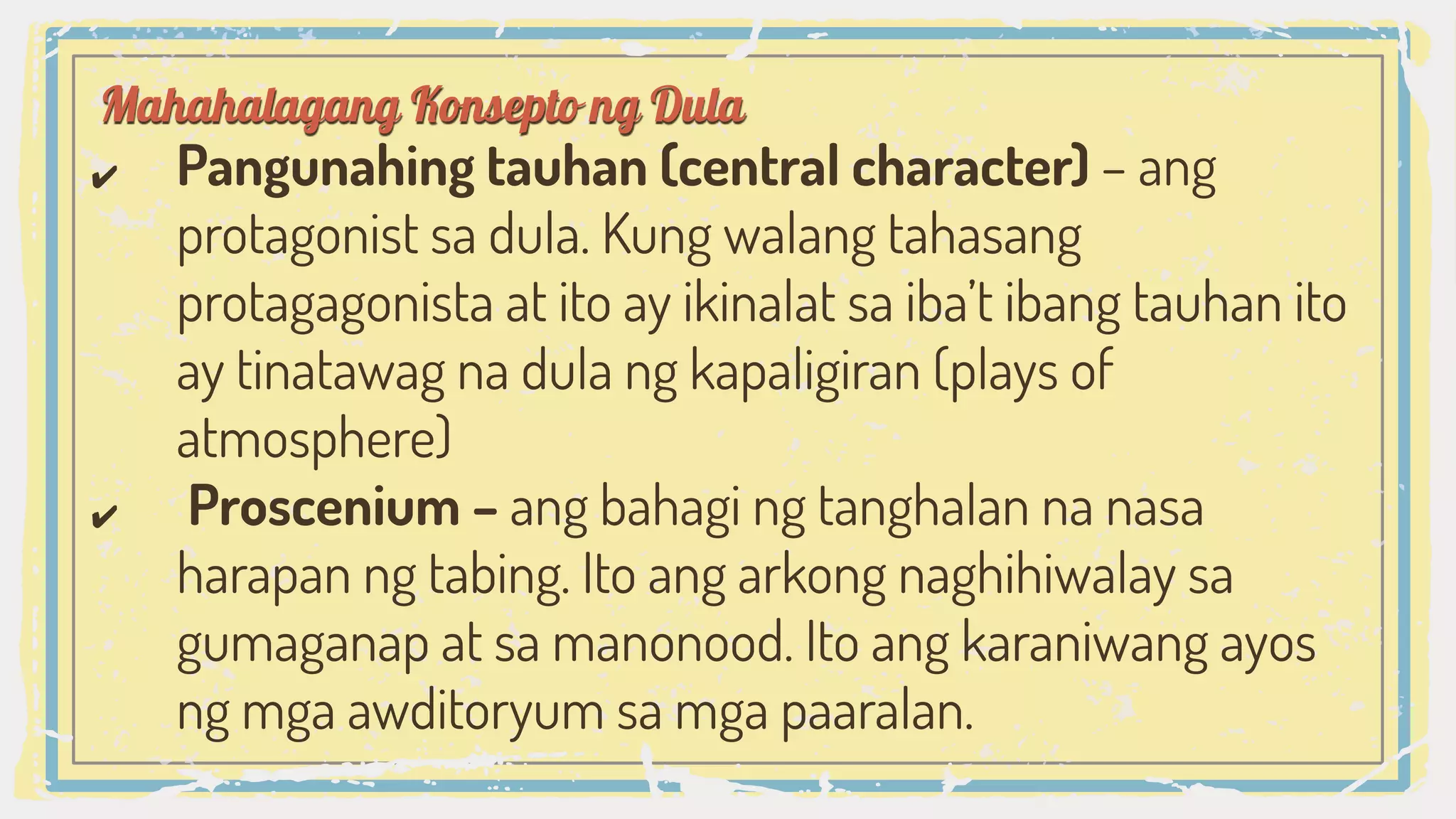 Dulaang filipino week 2 | PDF