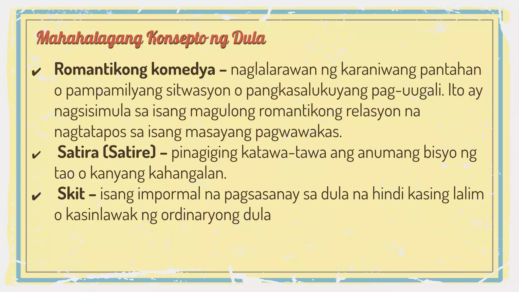 Dulaang filipino week 2 | PDF