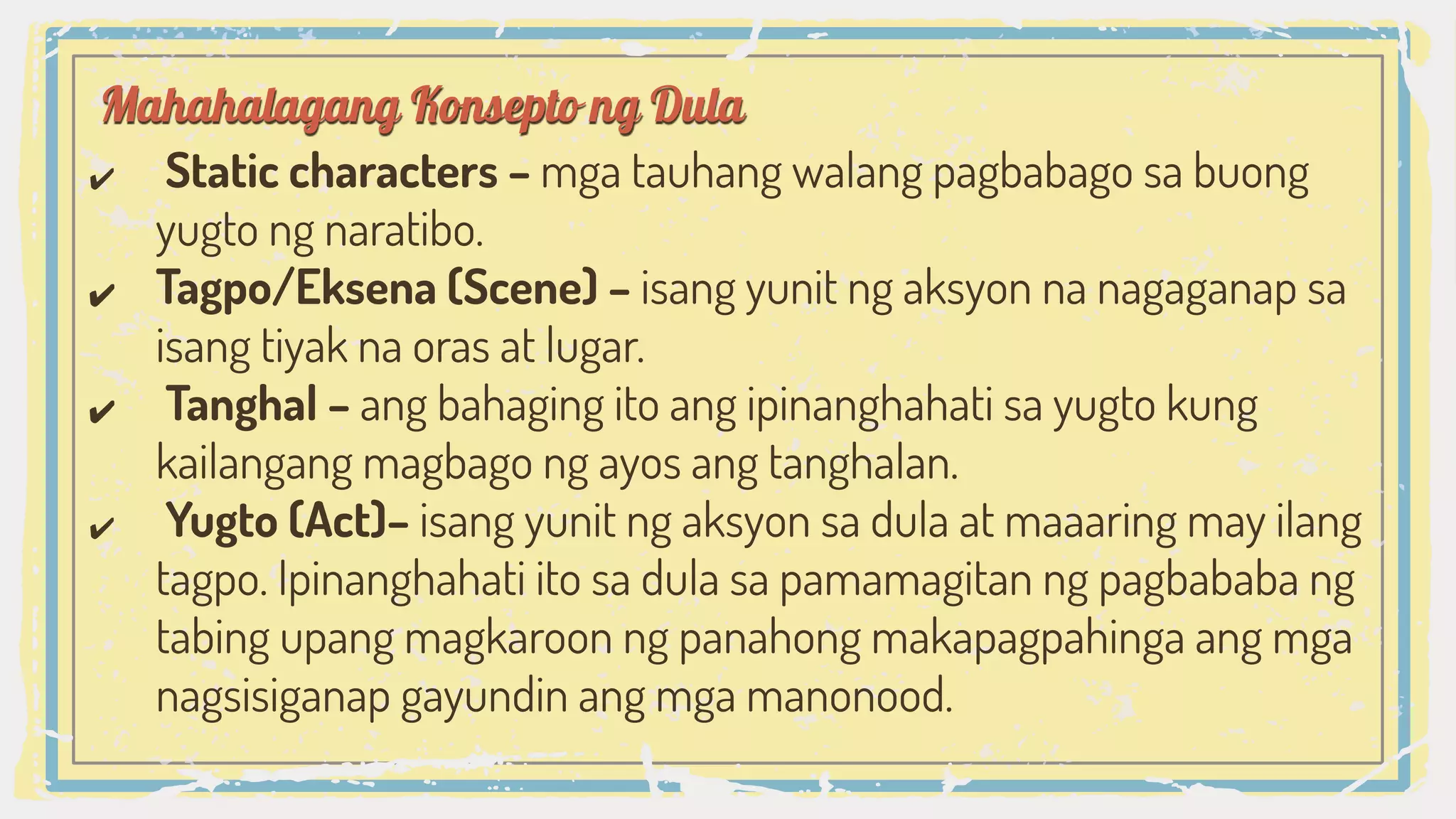 Dulaang filipino week 2 | PDF