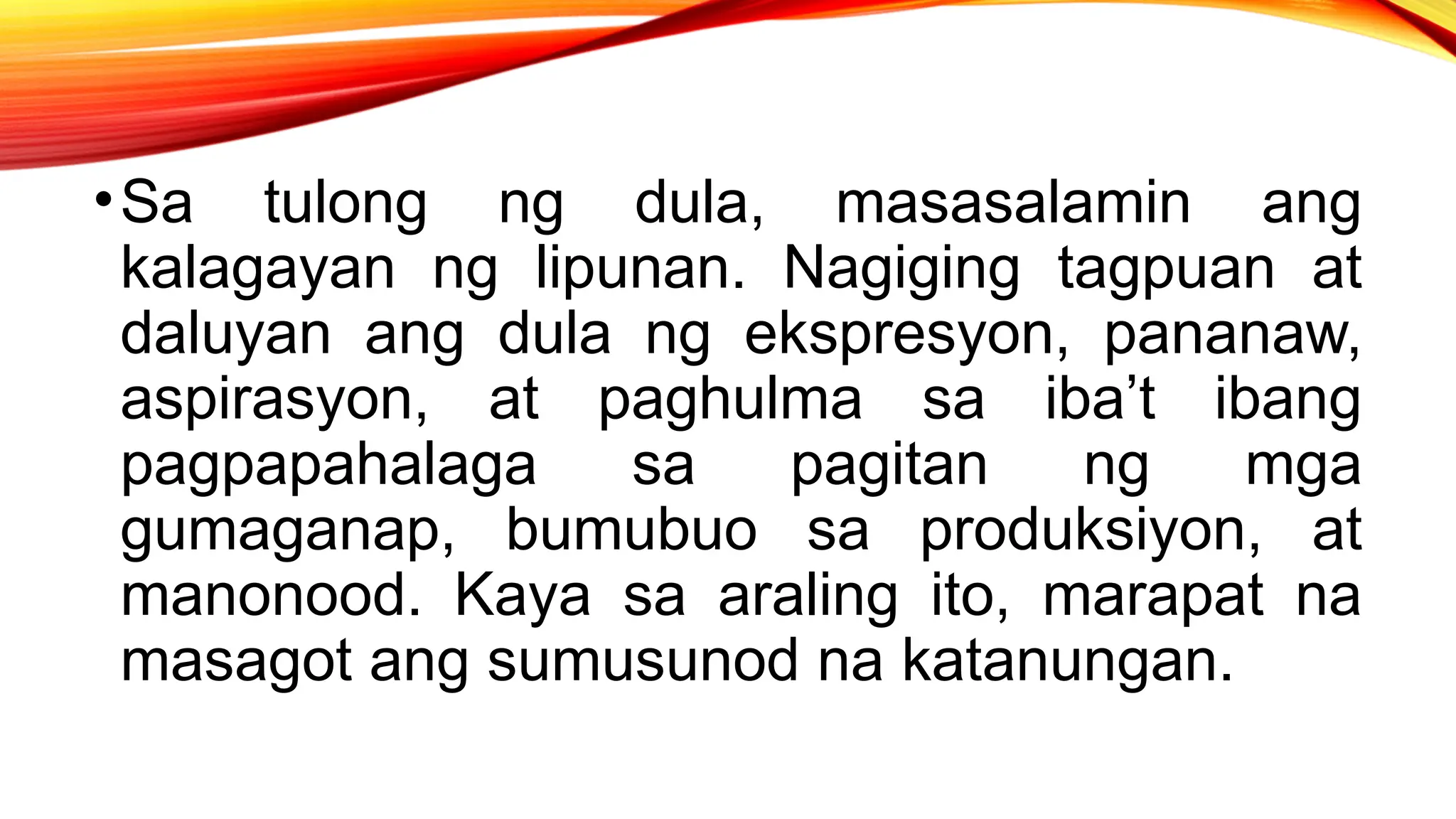 Dula (gaya ng katutubong sayaw at ritwal ng Babaylan).pptx
