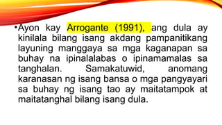 Dula (gaya ng katutubong sayaw at ritwal ng Babaylan).pptx
