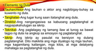 Dula (gaya ng katutubong sayaw at ritwal ng Babaylan).pptx