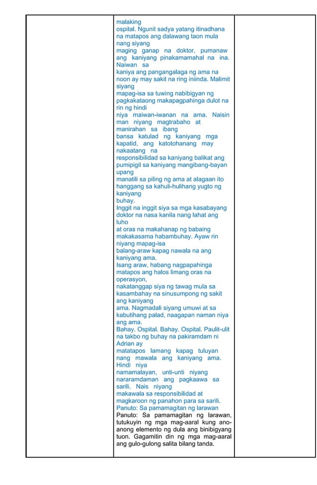 DULA LESSON PLAN GRADE 9, PLEASE READ THIS. | DOCX