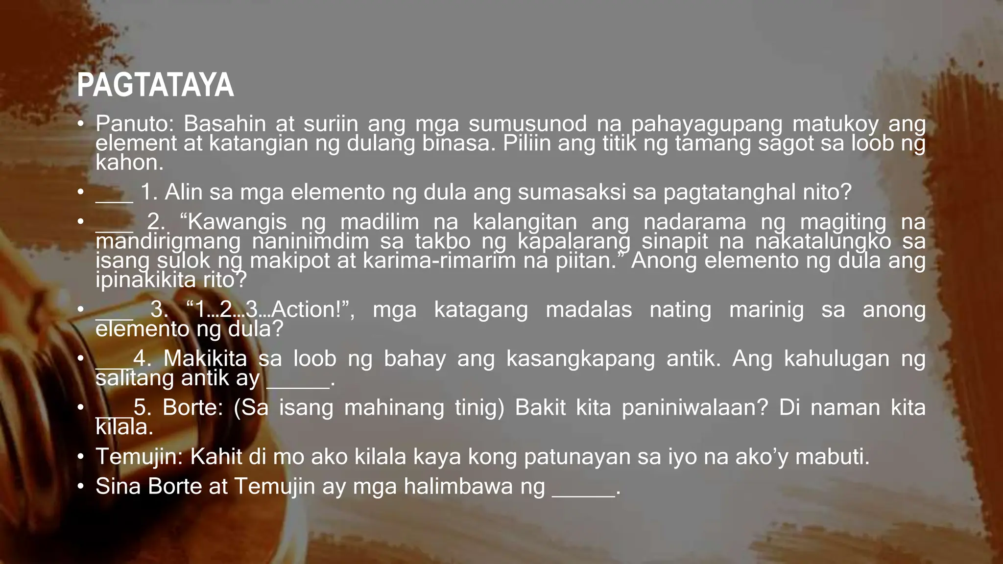 DULA – Mongolia. filipino 9 lesson ikatlong markahan | PPTX