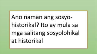 dulang pantelibisyon.SOSYO HISTORIKAL.pptx