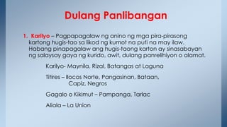 Dulang patula sa panahon ng Kastila | PPTX