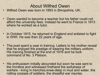 Dulceetdecorumest 121029230042-phpapp02 | PPT