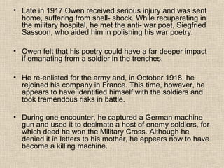 Dulceetdecorumest 121029230042-phpapp02 | PPT