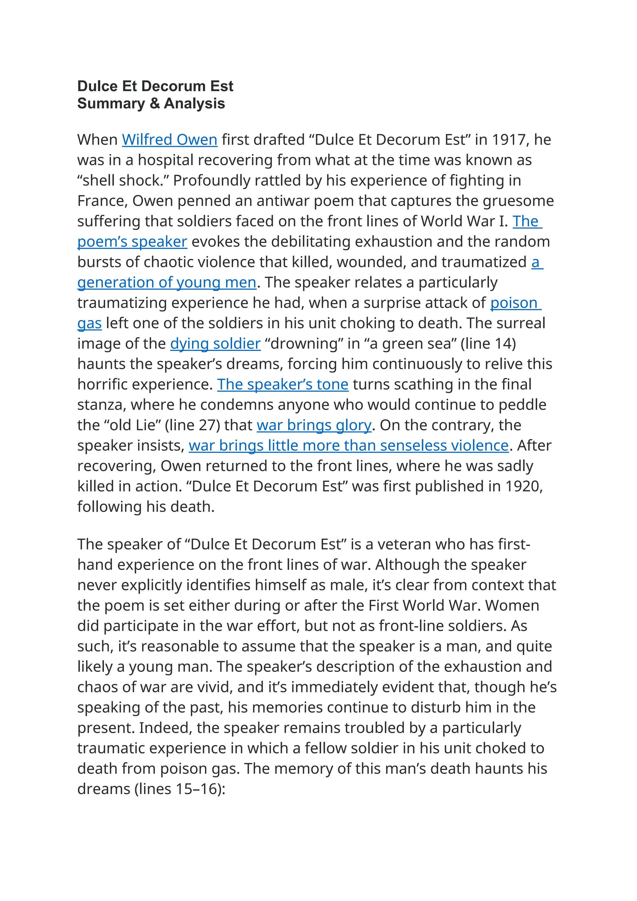 Dulce et Decorum Est complete analysis.docx