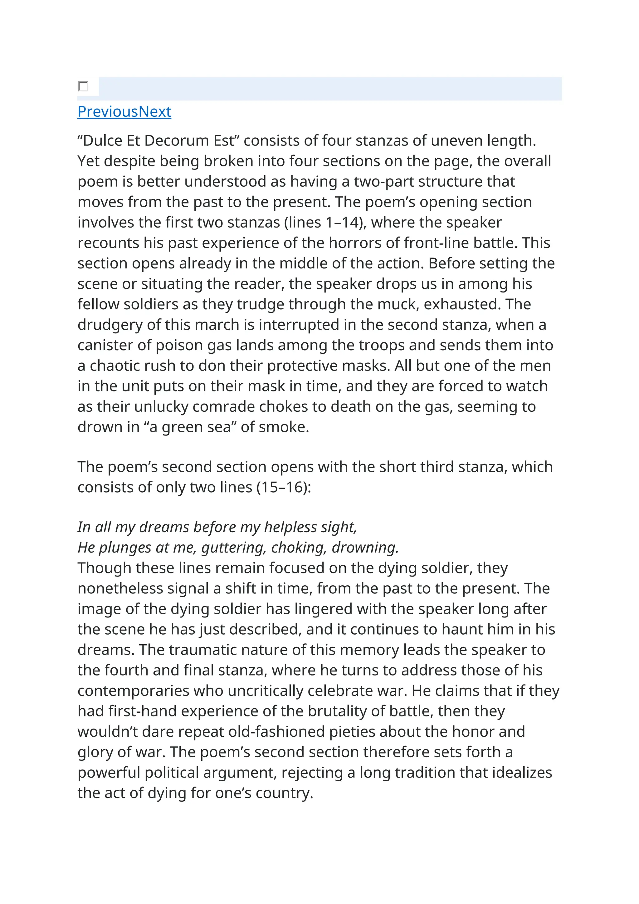 Dulce et Decorum Est complete analysis.docx