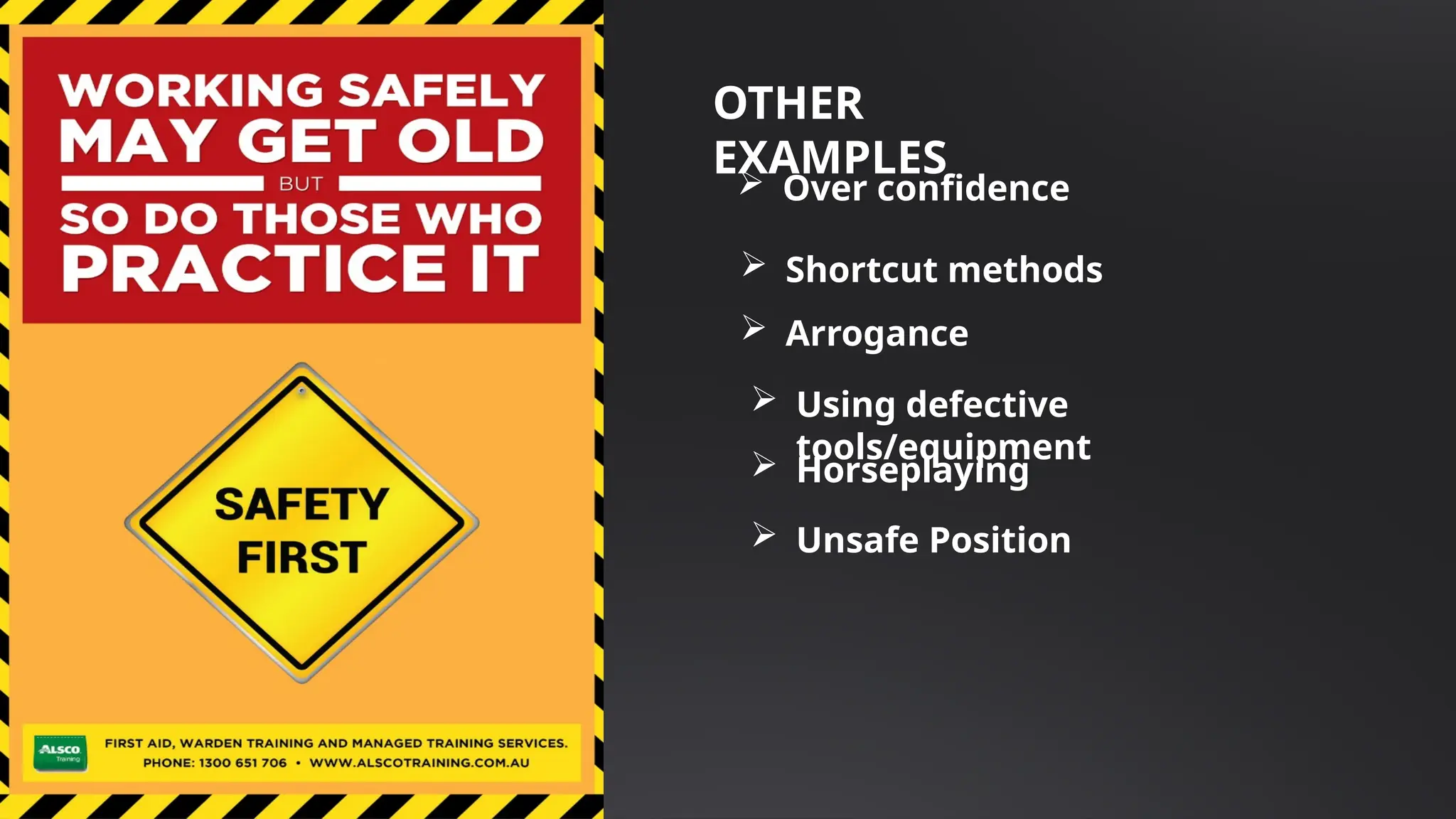 unsafe act and unsafe conditions hsnsgsbsnsbsvsbsbsbe | PPTX