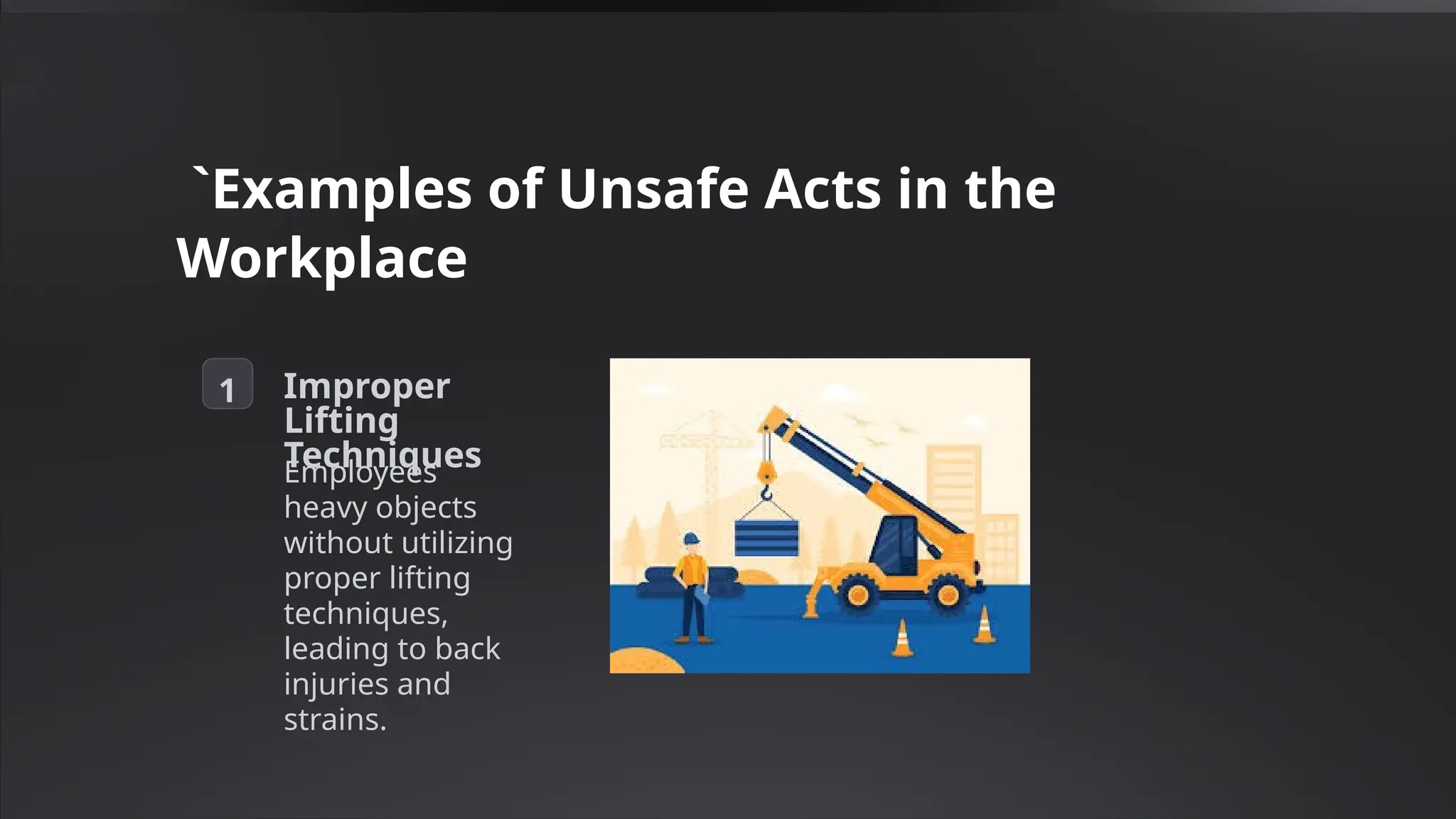 unsafe act and unsafe conditions hsnsgsbsnsbsvsbsbsbe | PPTX