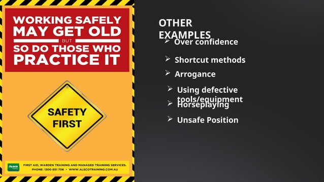 unsafe act and unsafe conditions hsnsgsbsnsbsvsbsbsbe | PPTX