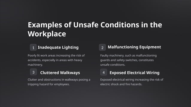 unsafe act and unsafe conditions hsnsgsbsnsbsvsbsbsbe | PPTX
