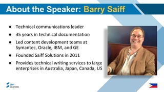 Barry Saiff - Visual Learning Ecosystems: The Future of Technical and ...