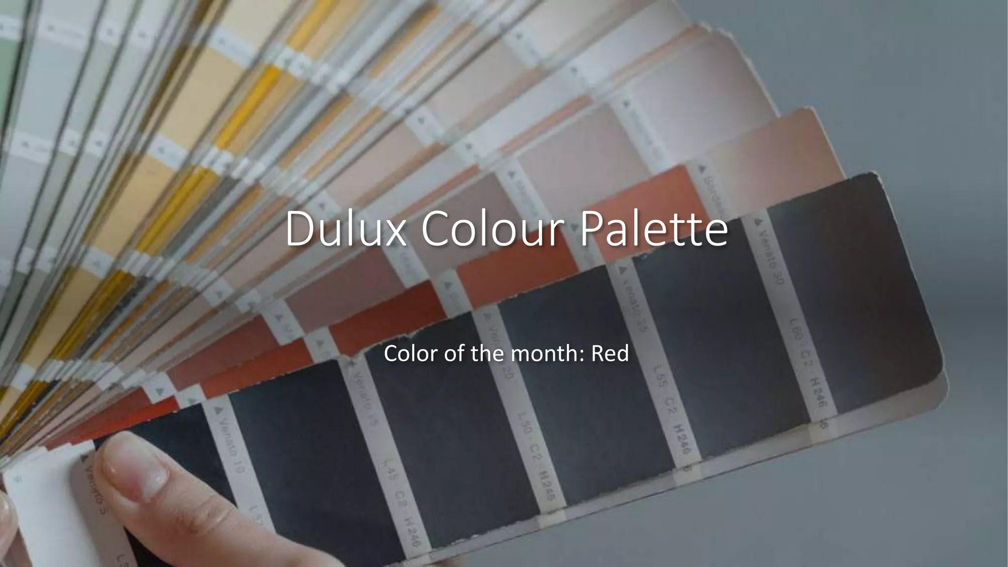 Dulux colour of the month | PPTX