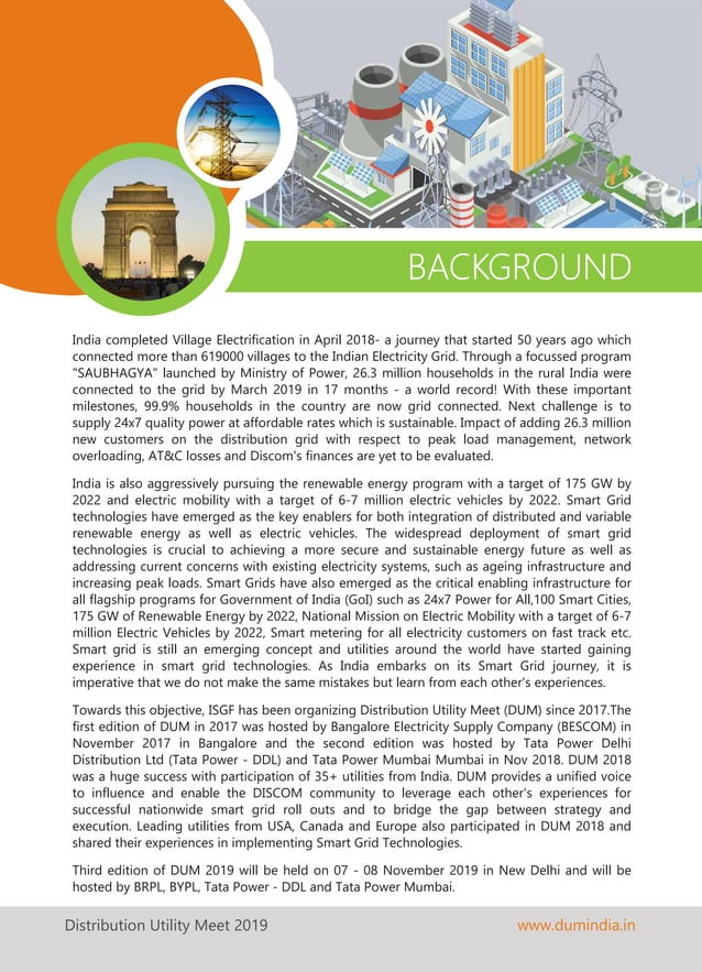 Distribution Utility Meet (DUM) 2019 Details | PDF
