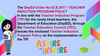 Teacher Education and Development Plan (TEDP) | PPTX | Professional ...