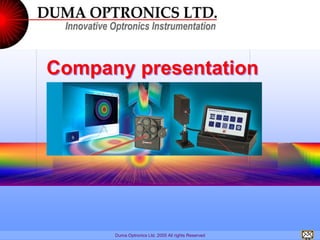 Duma Optronics: Electro-Optical and Laser Instrumentation Technology | PPTX