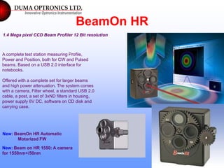 Duma Optronics: Electro-Optical and Laser Instrumentation Technology | PPTX